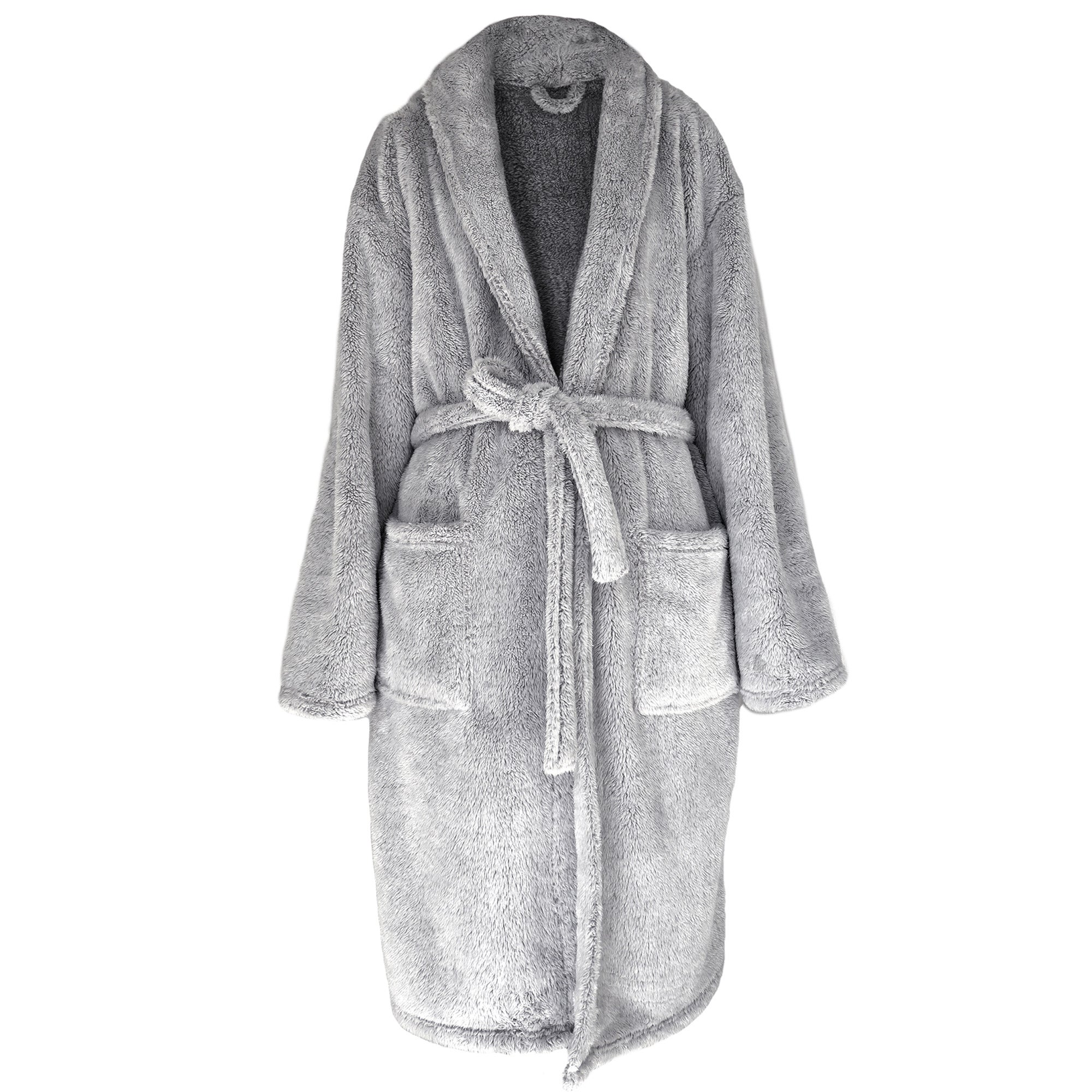 Peignoir col châle adulte HIGHLAND fausse fourrure polyester taille L ...