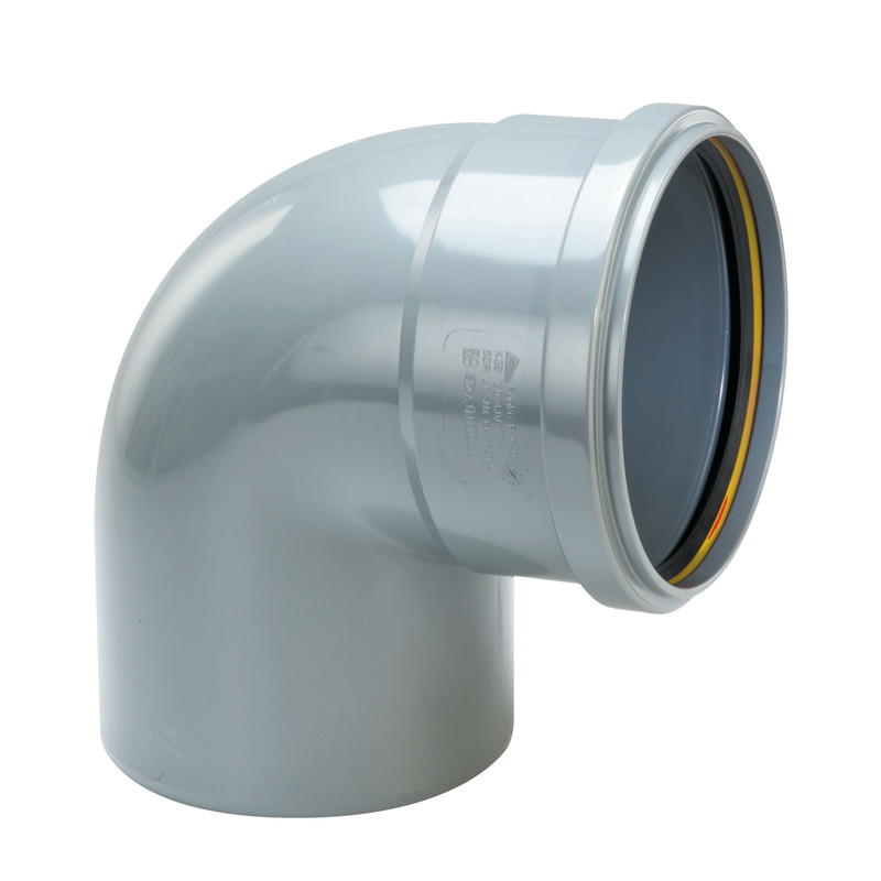 Coude PVC assainissement à joint 87° mâle/femelle Ø400 | Leroy Merlin