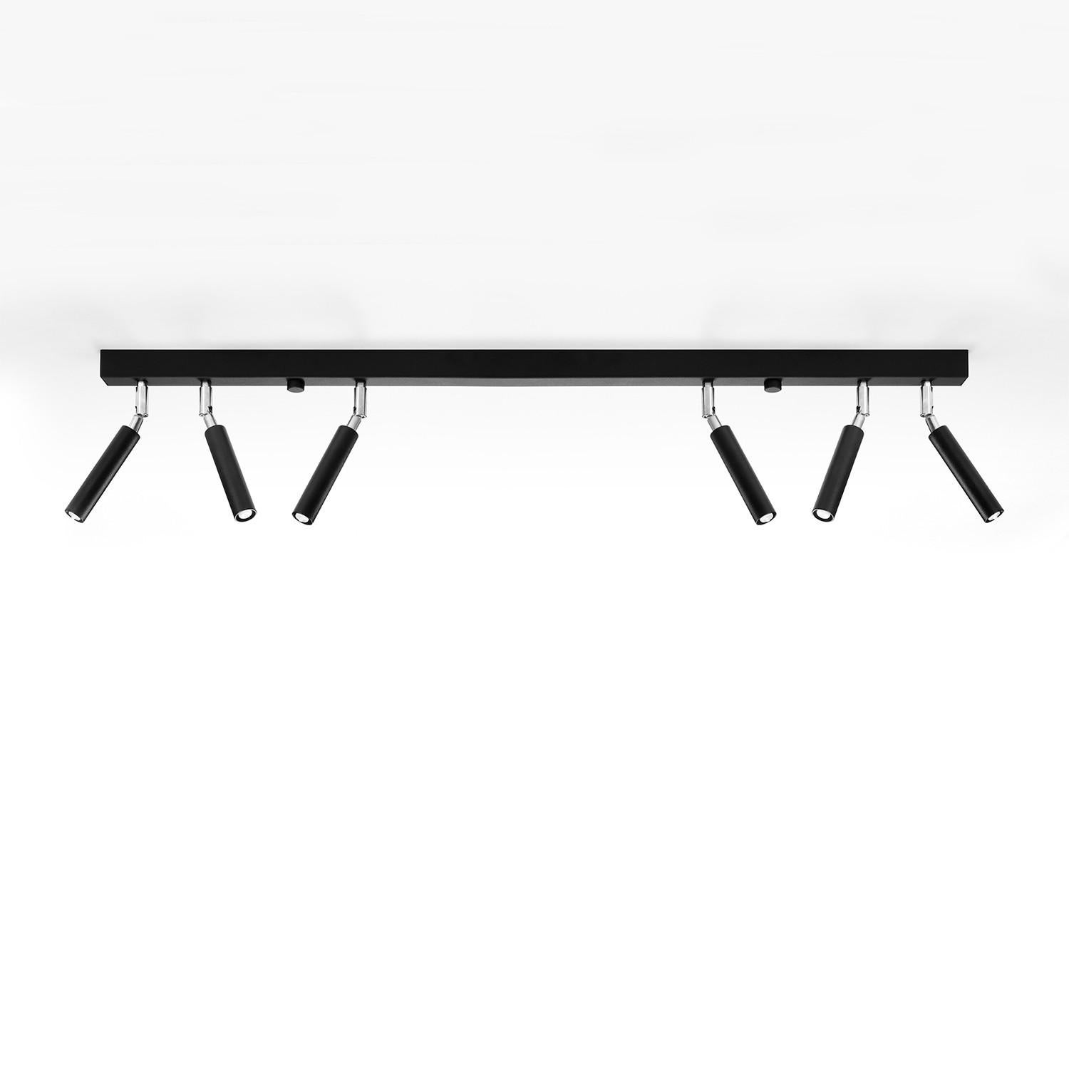Barra Dritta Flush 6 Luce Nera G9 Barra recta Flush 6 Light Black G9 ...