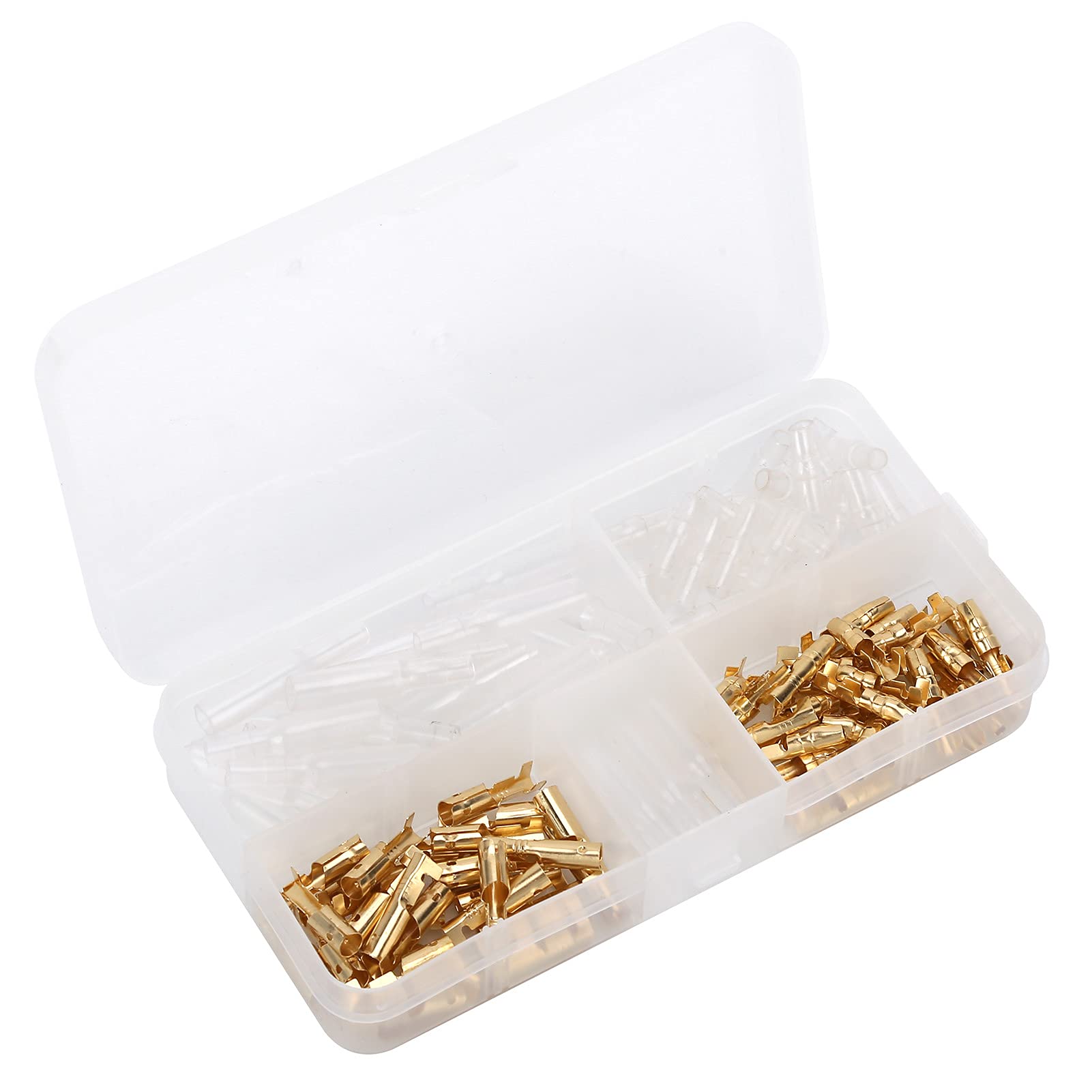 120 terminales de crimpado de 3,9 mm, macho y hembra, aislamiento ...