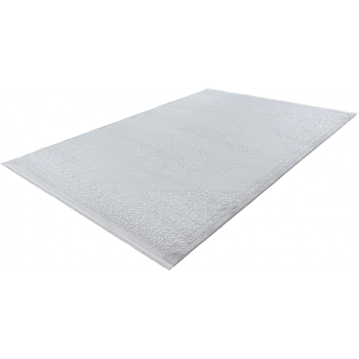 Tapis baroque en acrylique Argenté 160x230 TRIOMPHE | Leroy Merlin
