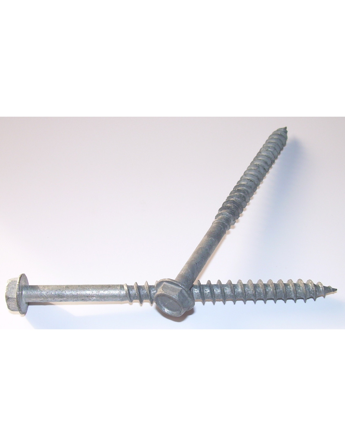 VBA Vis bois agglo Tête hexagonale TH Embase collerette 6X16 Acier ...