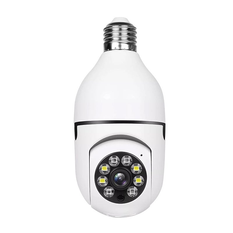 Ampoule caméra de surveillance panoramique, vision couleur nuit, appel ...