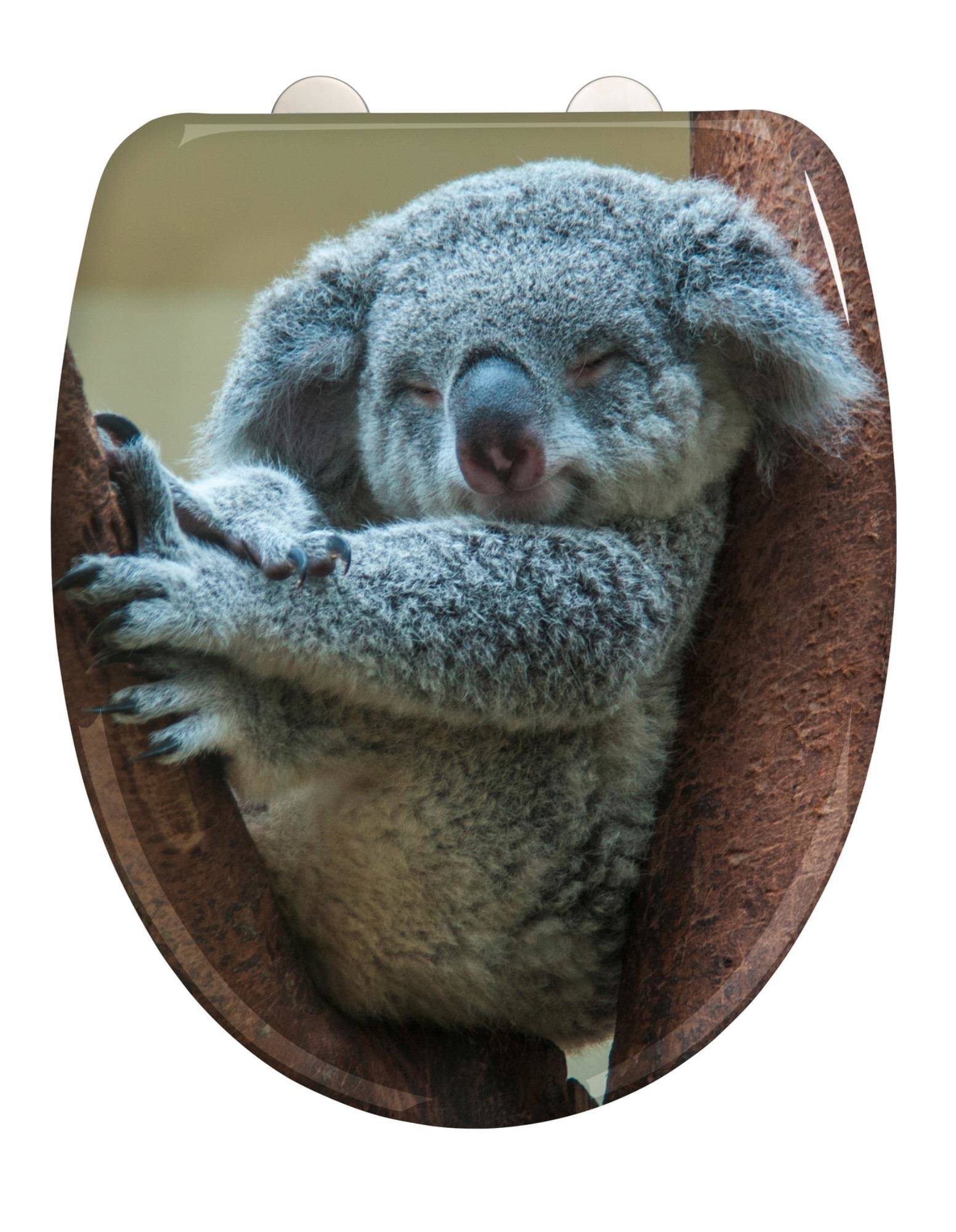 Siège de toilette KOALA avec fonction Easy Close, Duroplast, motif ...