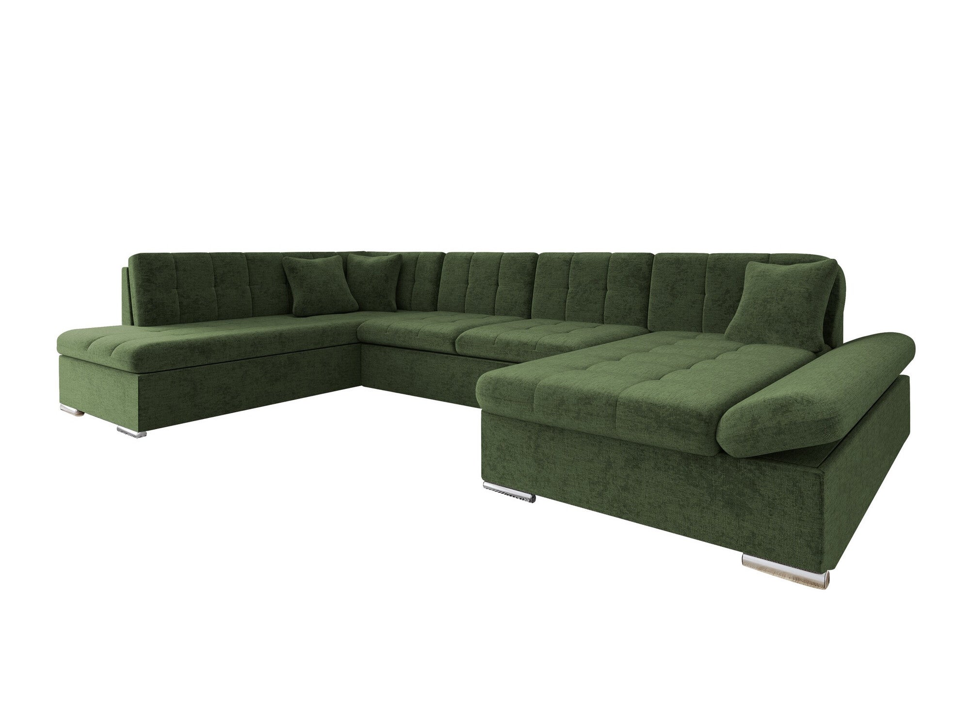 Canapé d'angle Comfivo 150, Vert, Disponible, 345x205x76cm | Leroy Merlin