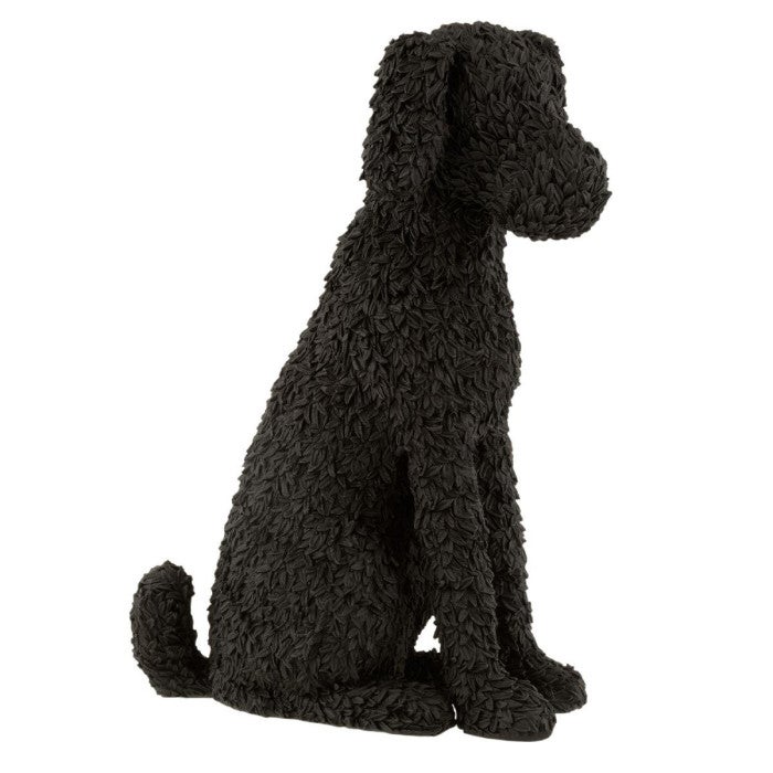 Statuette Chien Assis Déco "Max" 49cm Noir | Leroy Merlin