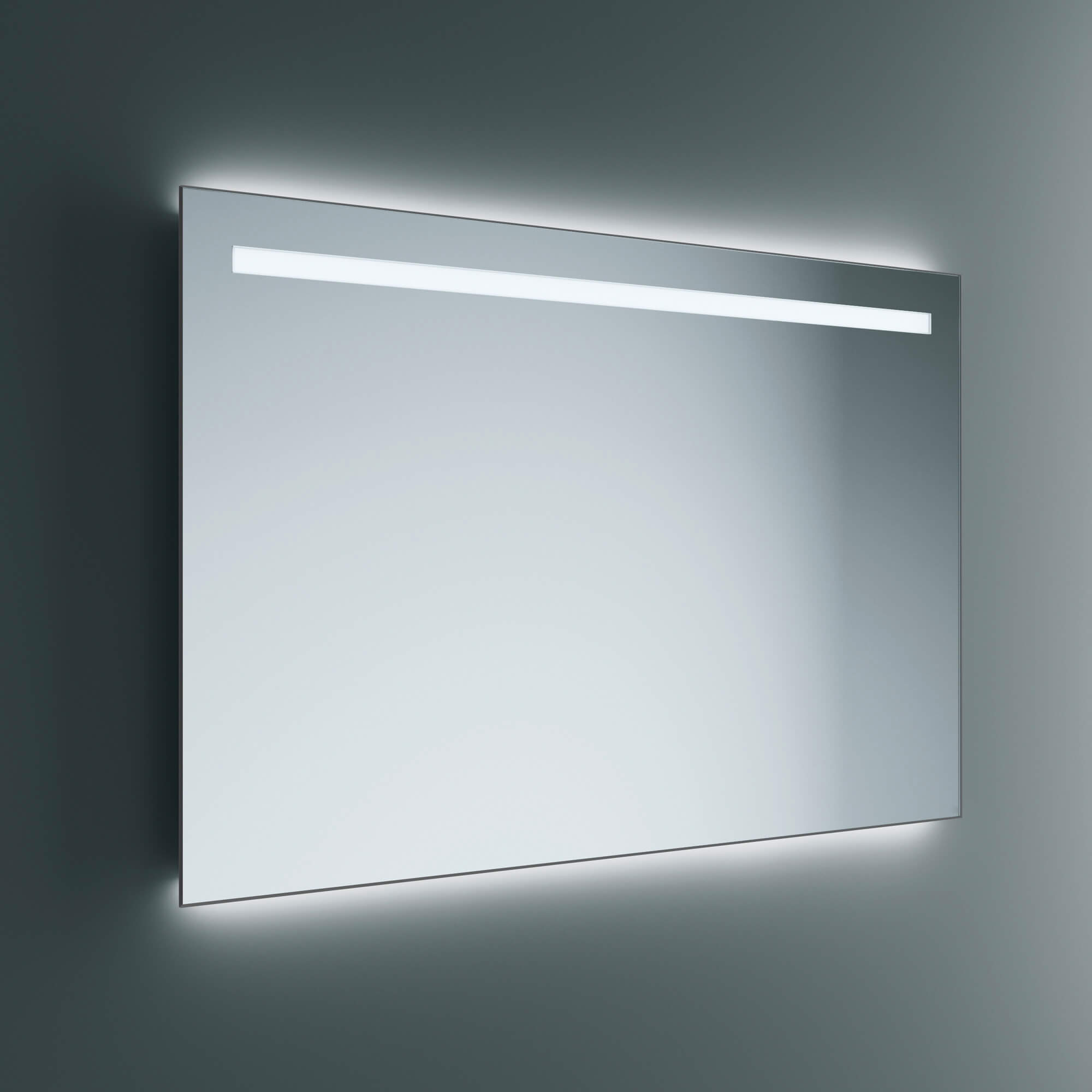 Lineabeta - Espejo Europa LED 100x80cm con marco negro antivaho | Leroy ...