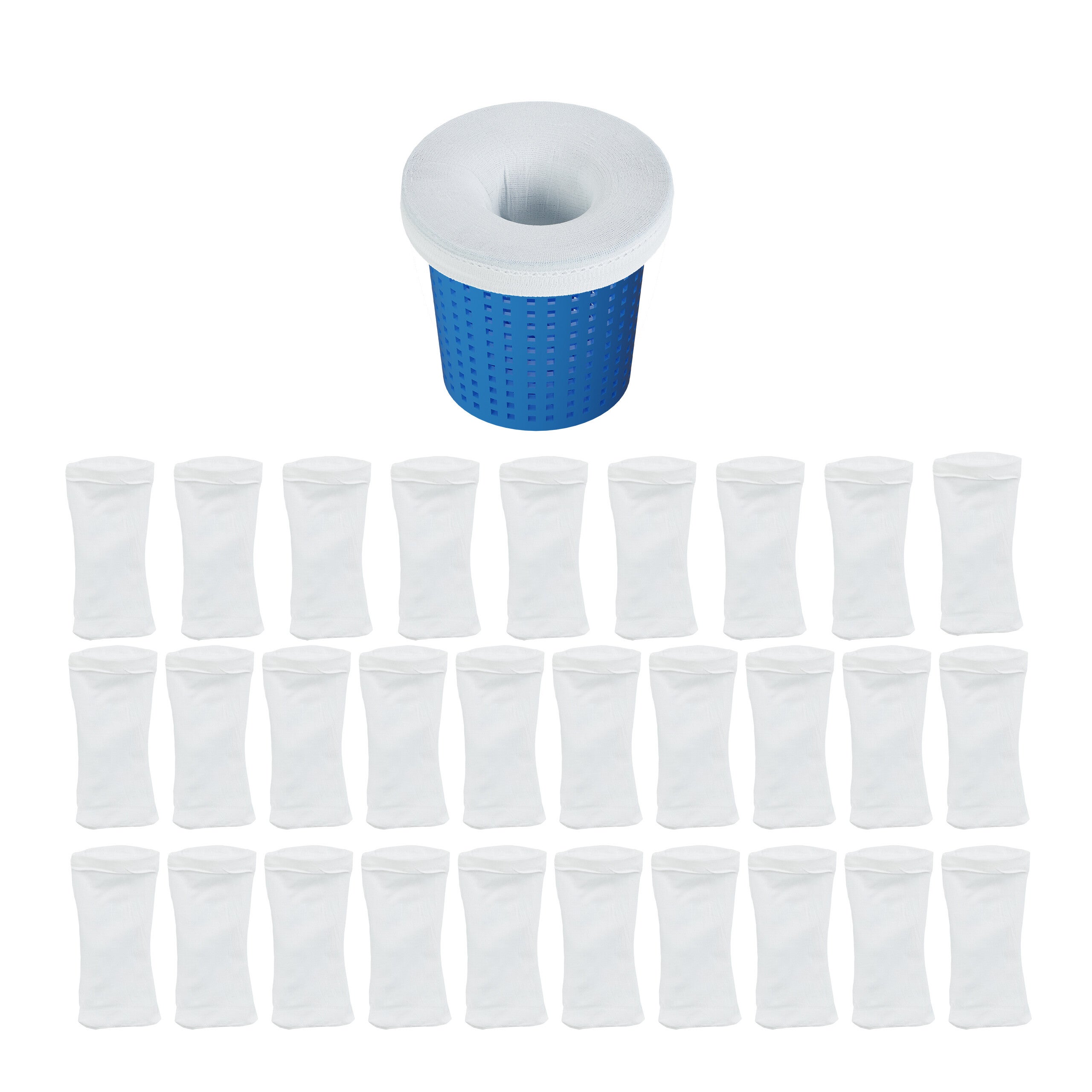 Relaxdays Filtros para Skimmer de Piscina, Pack de 30, Mallas Prefiltro ...