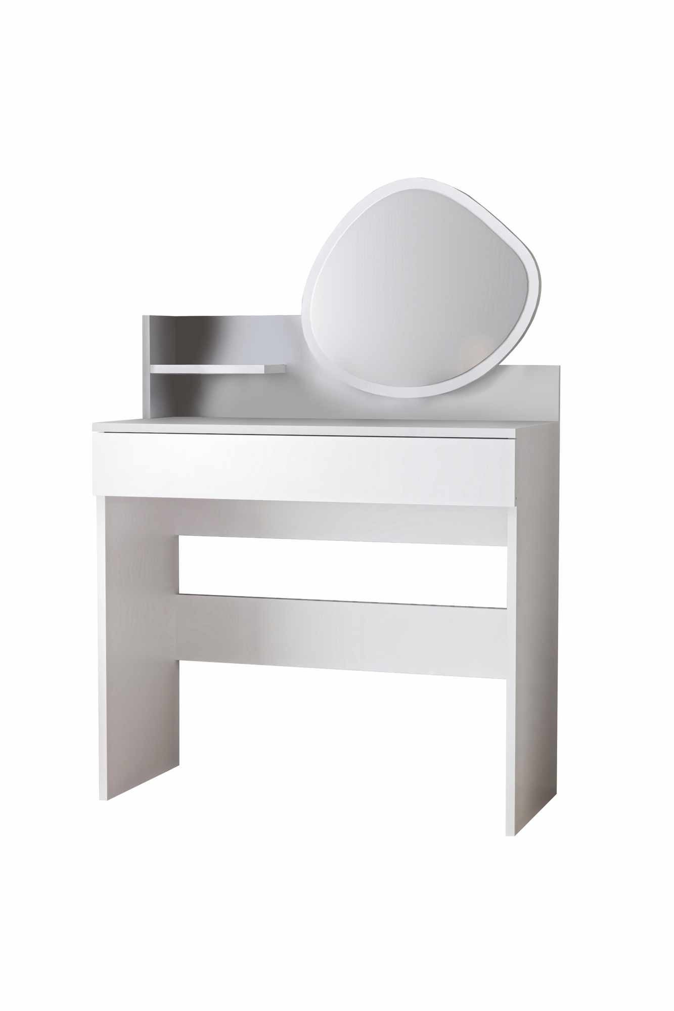 Tocador "Harmony Mini Amorphous" con espejo de madera - 90 x 40 x 133 ...