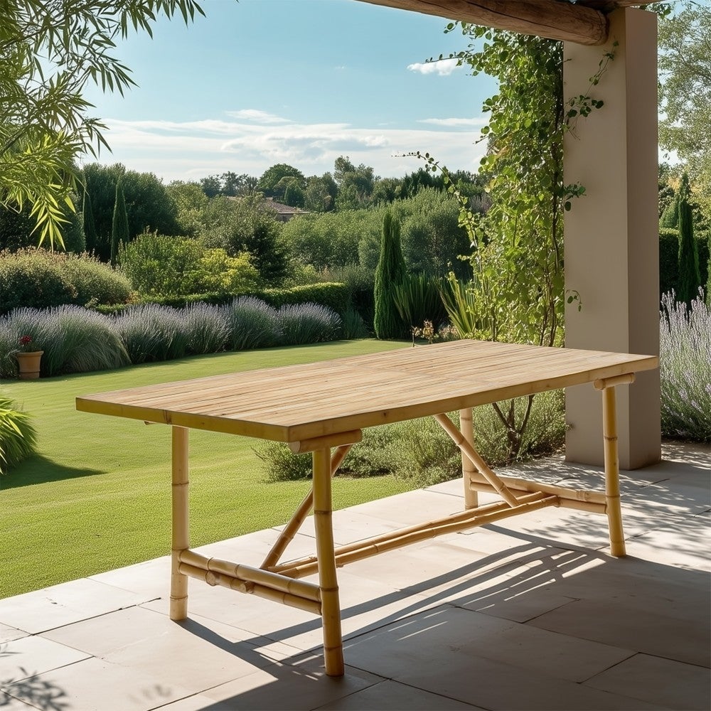 VITAL - Table à manger en bambou 180x80cm | Leroy Merlin
