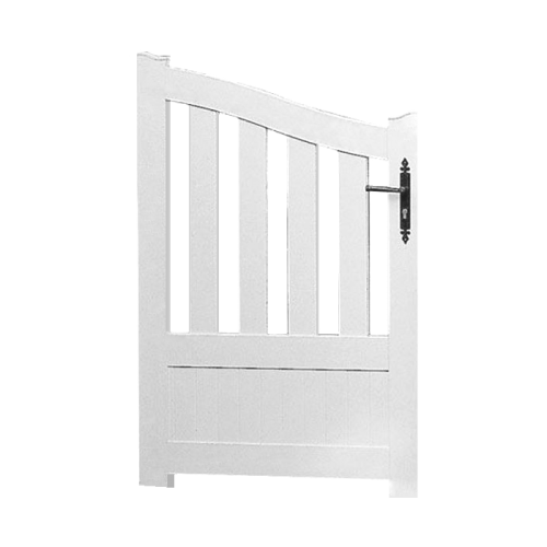 Portillon battant manuel PVC blanc BREST GALBÉ L 100 x H 146 cm ...