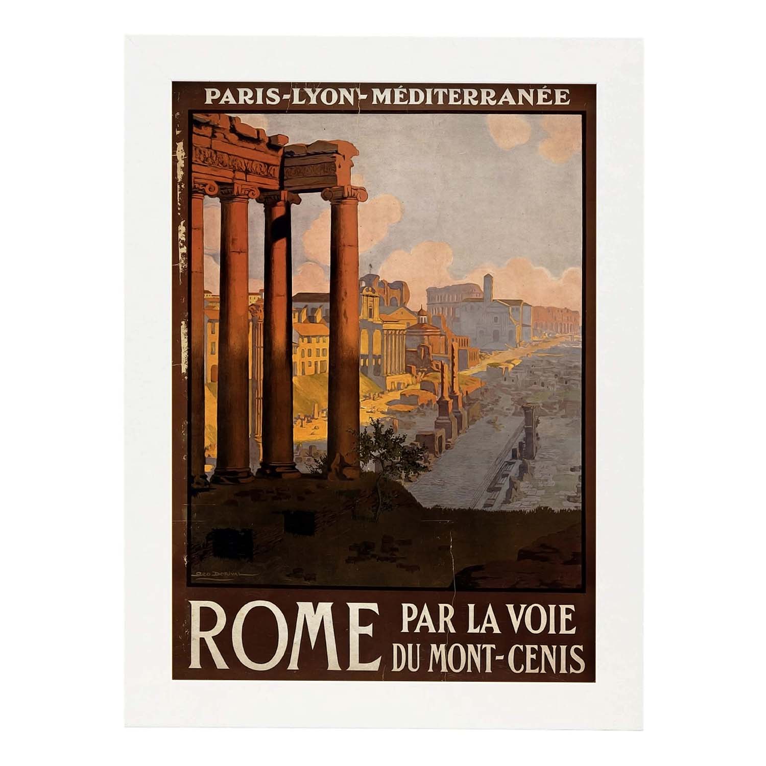 Poster Vintage Di Roma. Con Immagini Vintage E Pubblicitarie Antiche ...