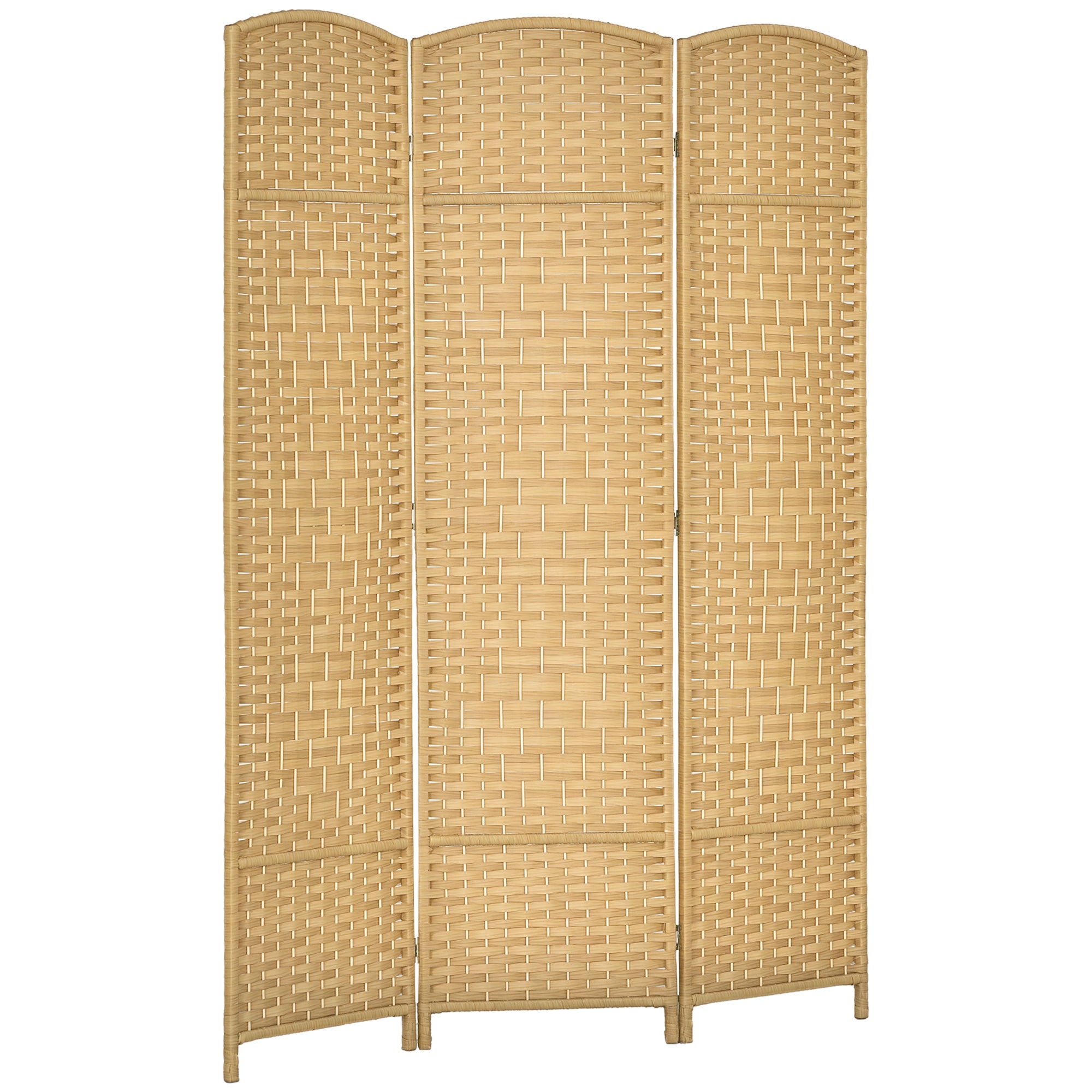 Paravent pliant 3 panneaux pour intérieur, autoportant et tissé, 135 x ...