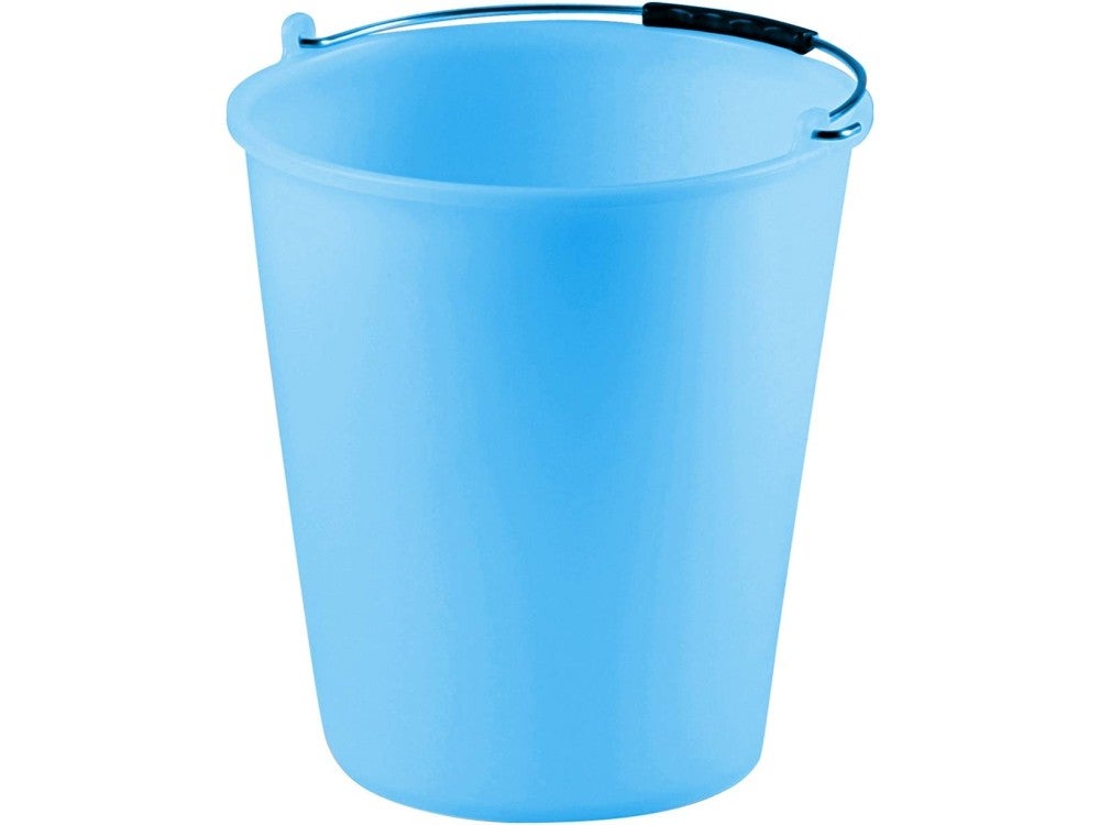 Seau en polyéthylène Stef sans rebord 18 litres bleu Stefanplast ...