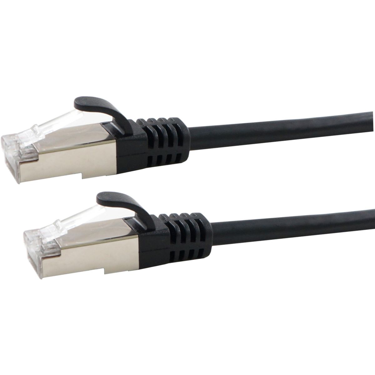 Câble Ethernet ESSENTIELB 5M Droit CAT6E noir | Leroy Merlin