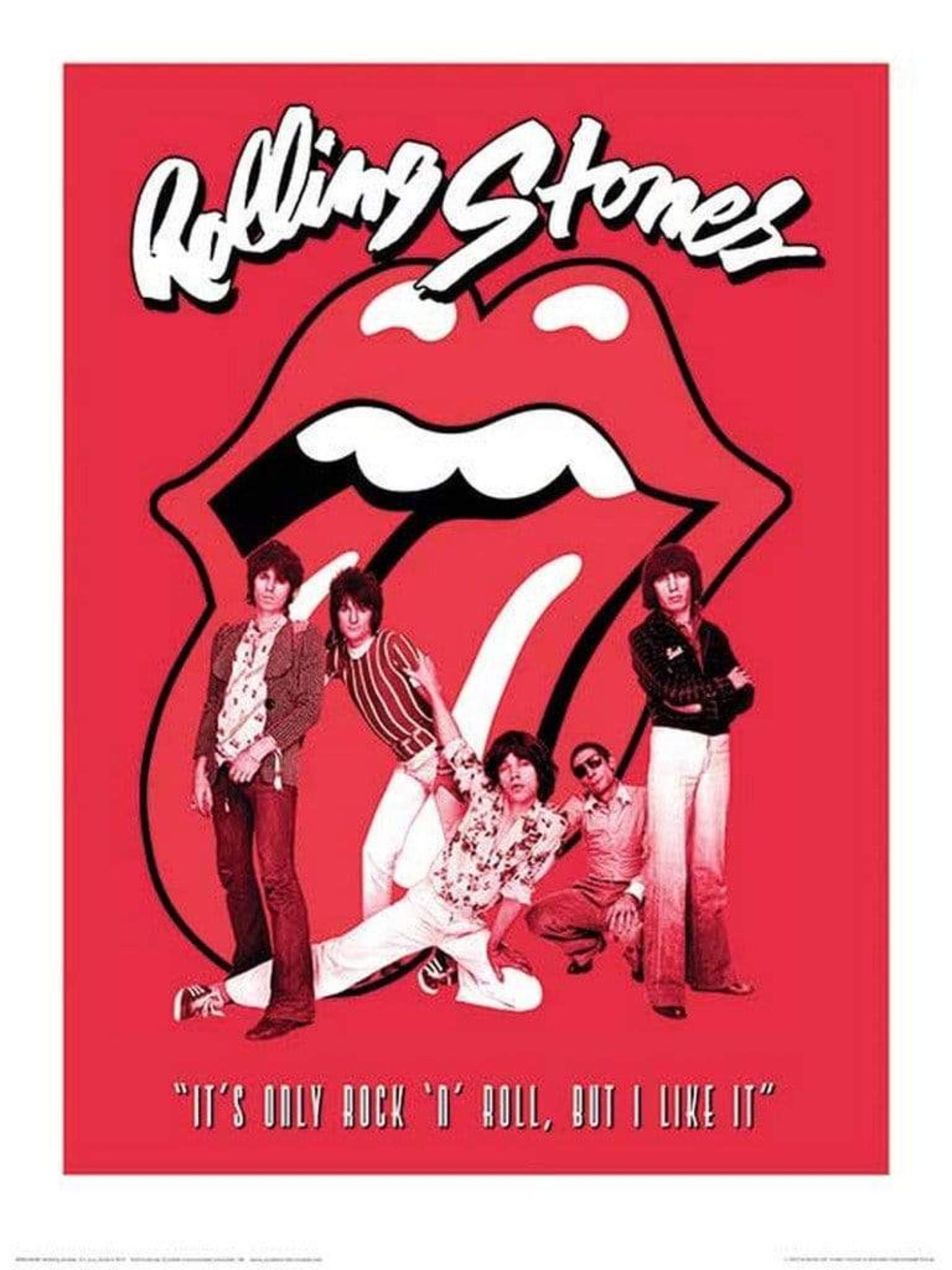 Affiche Art The Rolling Stones - Its Only Rock n Roll 40x50cm | Leroy ...