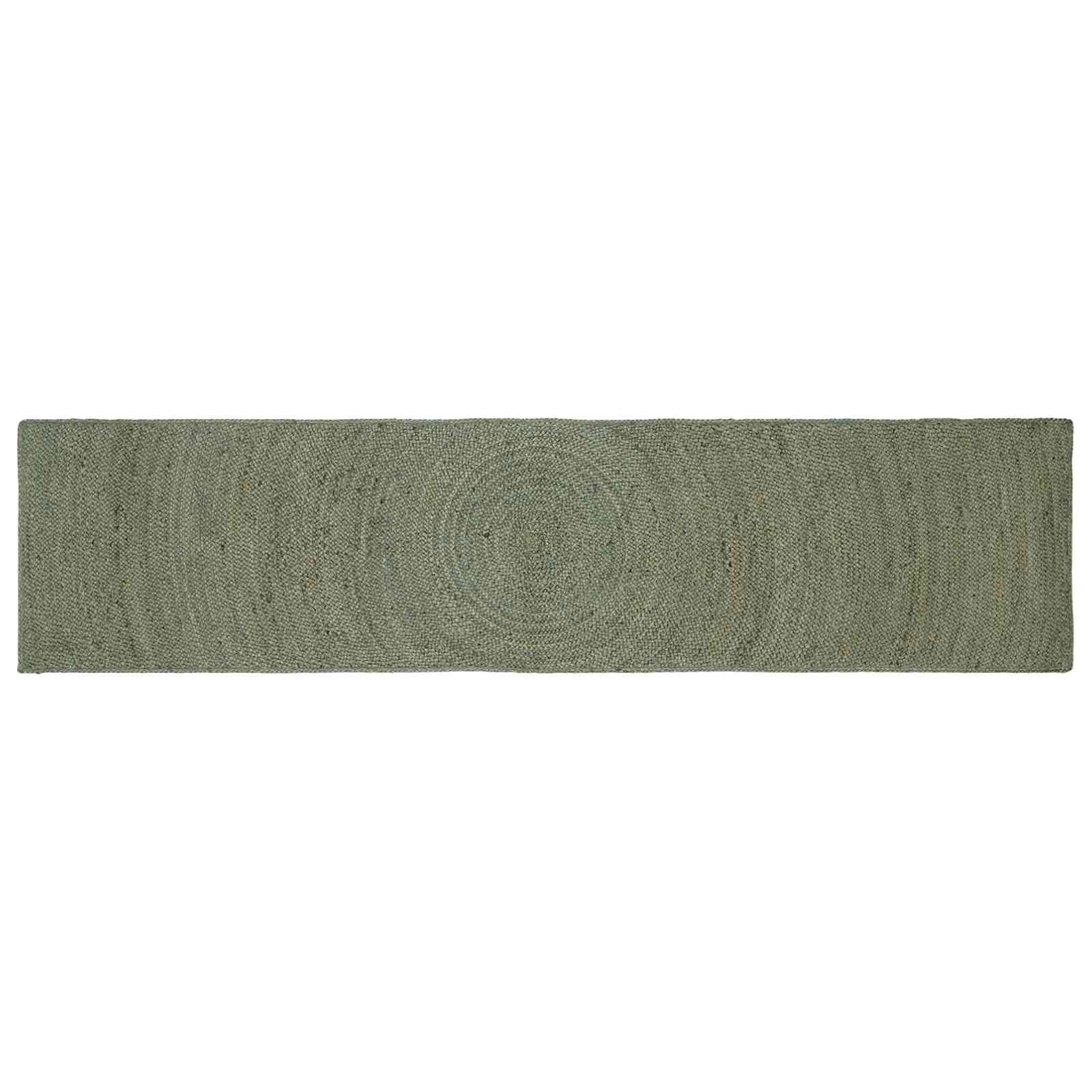 Tapis de surface Vert olive 60 x 200 cm Jute | Leroy Merlin