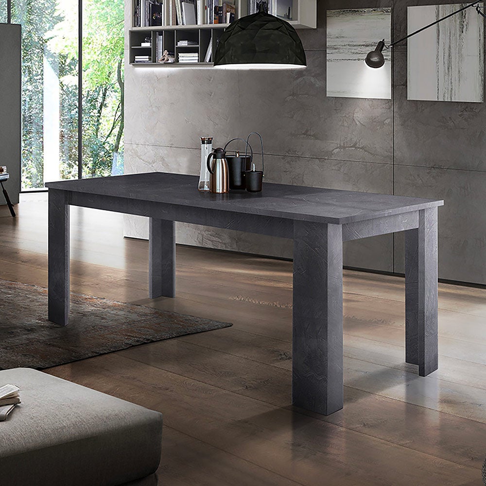 Table à manger extensible au design salon moderne Jesi Ardesia | Leroy ...