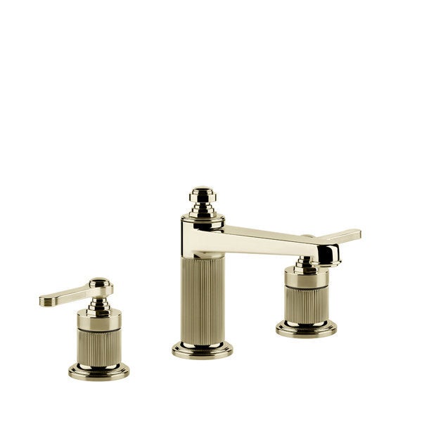 Gessi Venti20, robinetterie de lavabo à 3 trous, saillie 134mm, avec ...