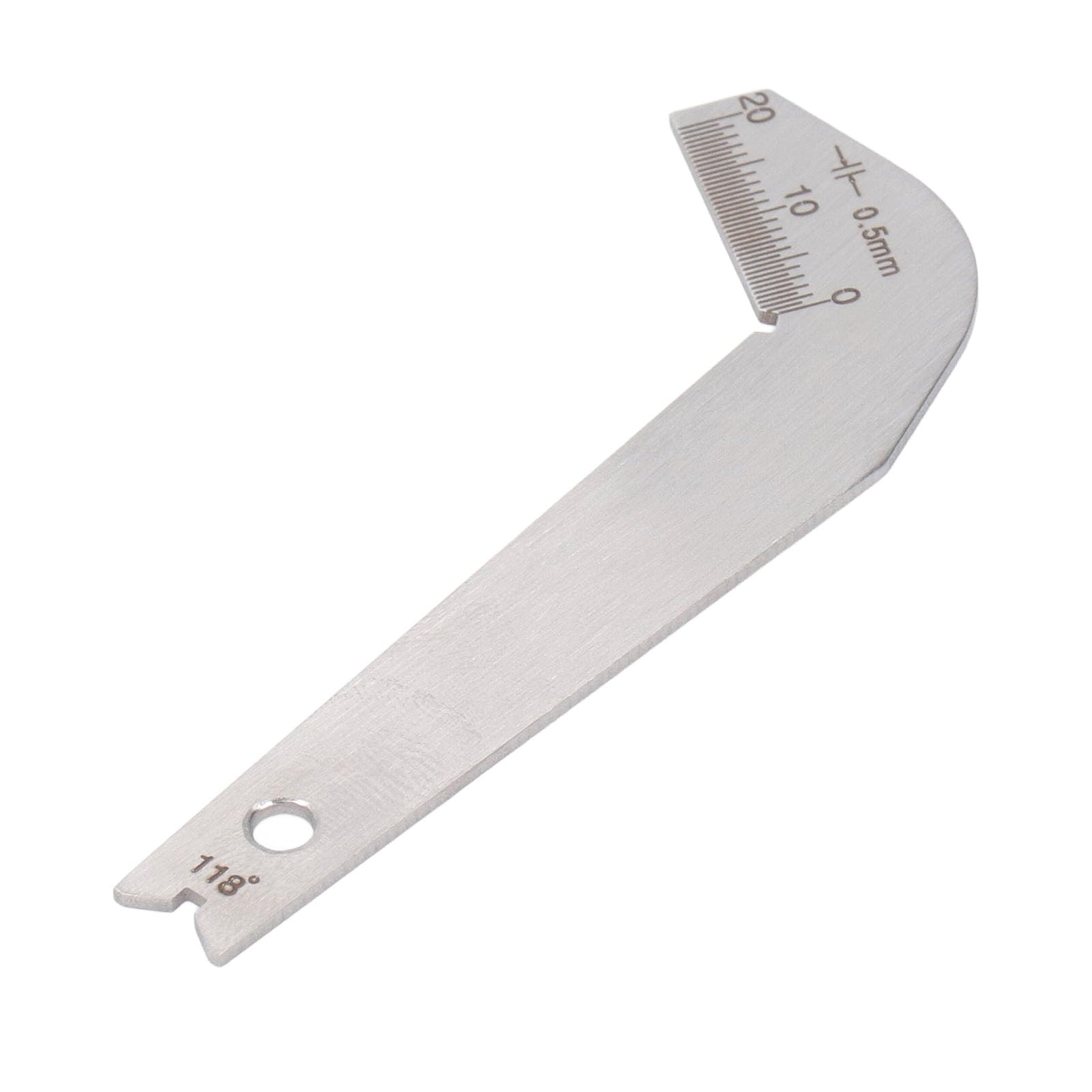Jauge d'affûtage de foret en acier inoxydable 0,5 mm Outil d'affûtage ...