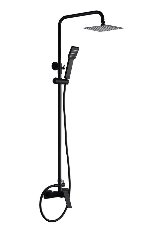 Conjunto de ducha monomando Serie ART – Black Gun Metal – Altura ...