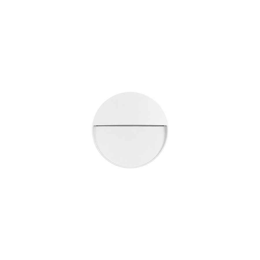 Forlight Nod Round Aplique LED Empotrable Exterior Blanco, Ópalo ...