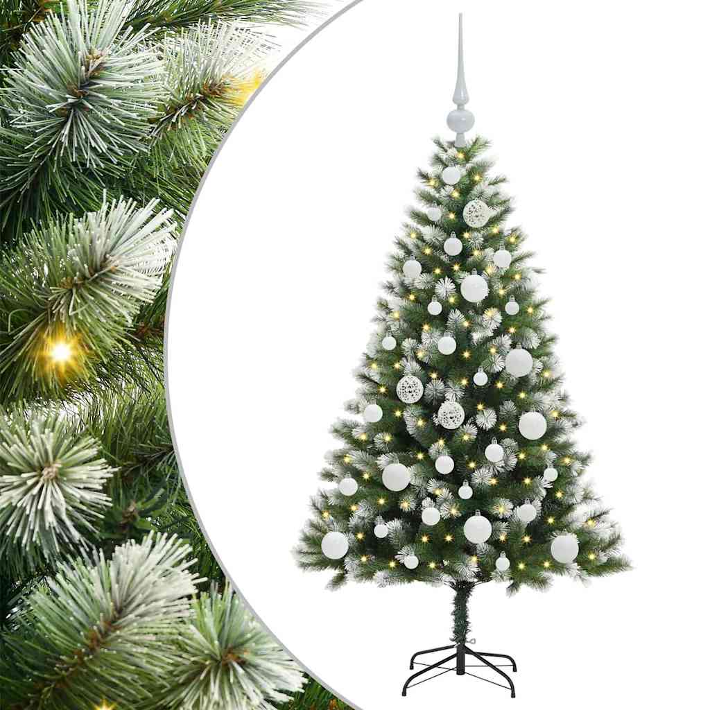 Albero di Natale | Albero natalizio artificiale a cerniera con neve ...
