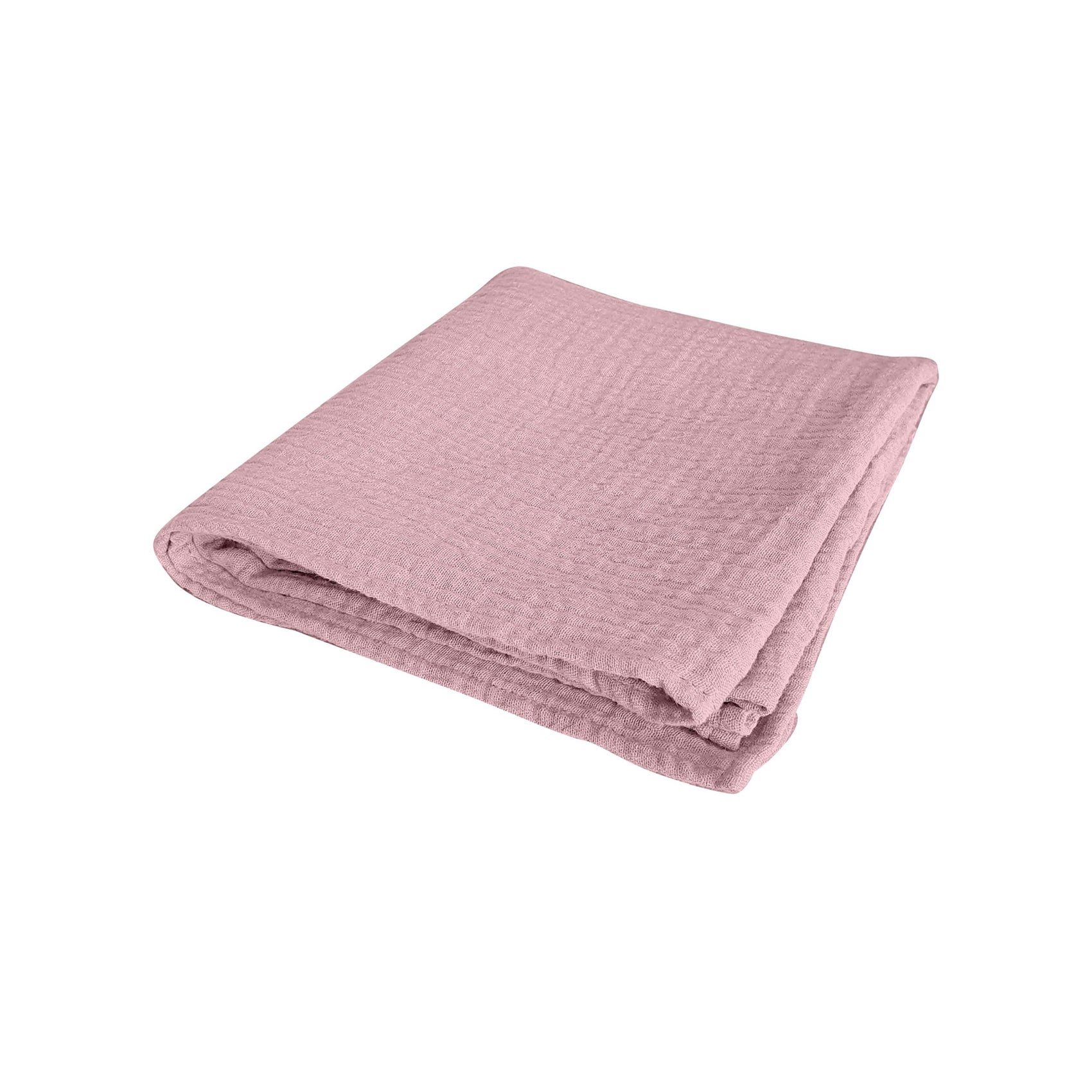 Drap housse en gaze de coton - Rose Clair - 60x120 cm - Gaze de coton ...