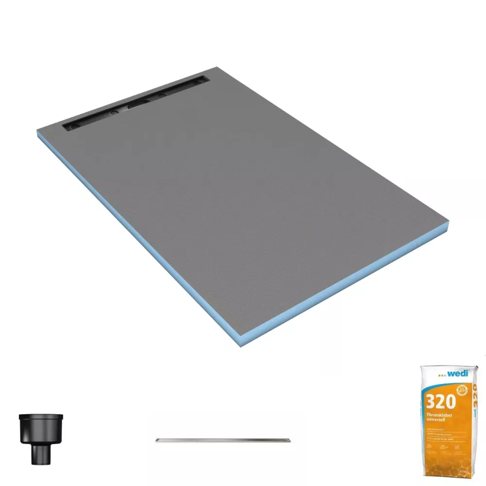 Plato de ducha alicatado 120 x 100 cm WEDI Fundo Riolito Neo con ...