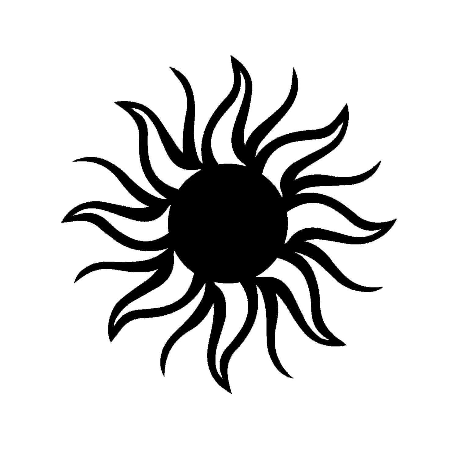 Decoración de Metal Sol 2, Metal, Negro, EPIKASA | Leroy Merlin