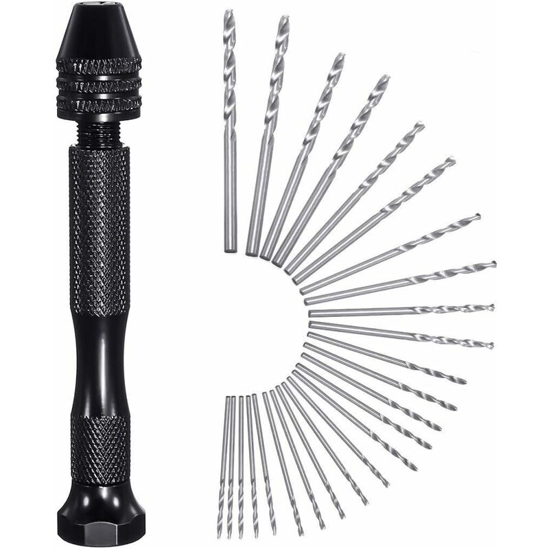 Perceuse à Main -26 PCS Mini Perceuse à Main de Precision Aluminum ...