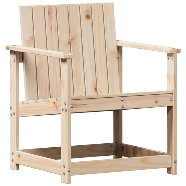 Chaise De Jardin En Bois De Pin Massif 62x56x77 Cm Leroy Merlin