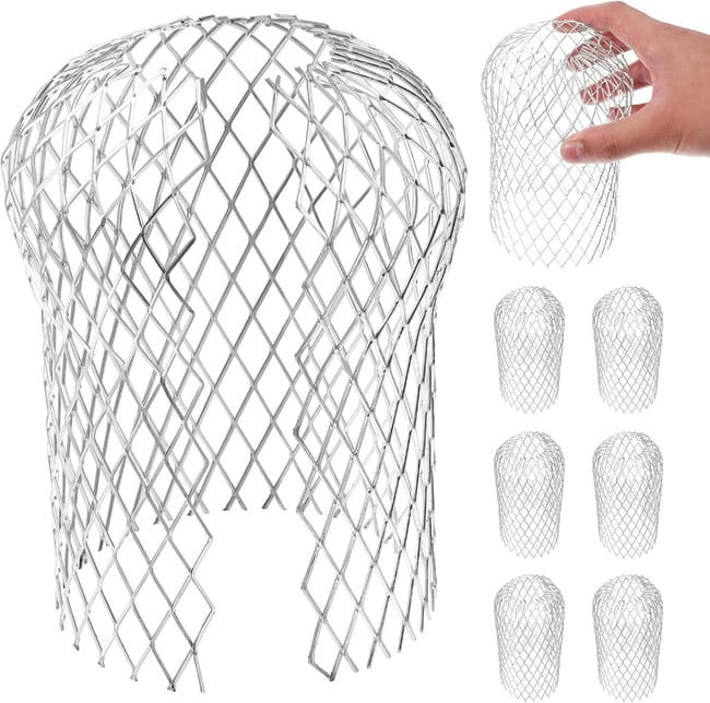 Juego de 6 protectores de canalones de aluminio, antiroedores y ...