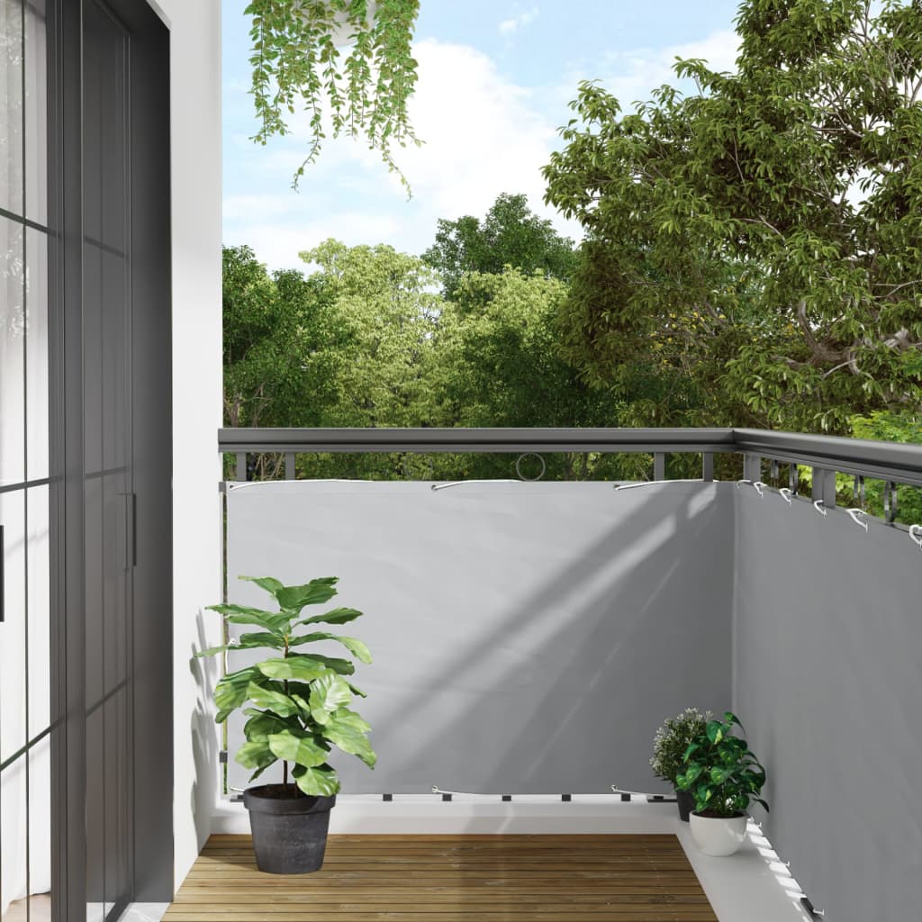 Maison Exclusive - Écran d'intimité de balcon gris 500x90 cm PVC ...