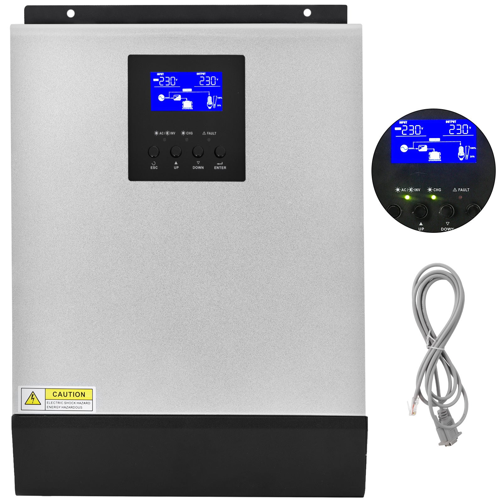 Inverter Solare Off Grid 3Kva 24V Dc Mppt VEVOR | Leroy Merlin