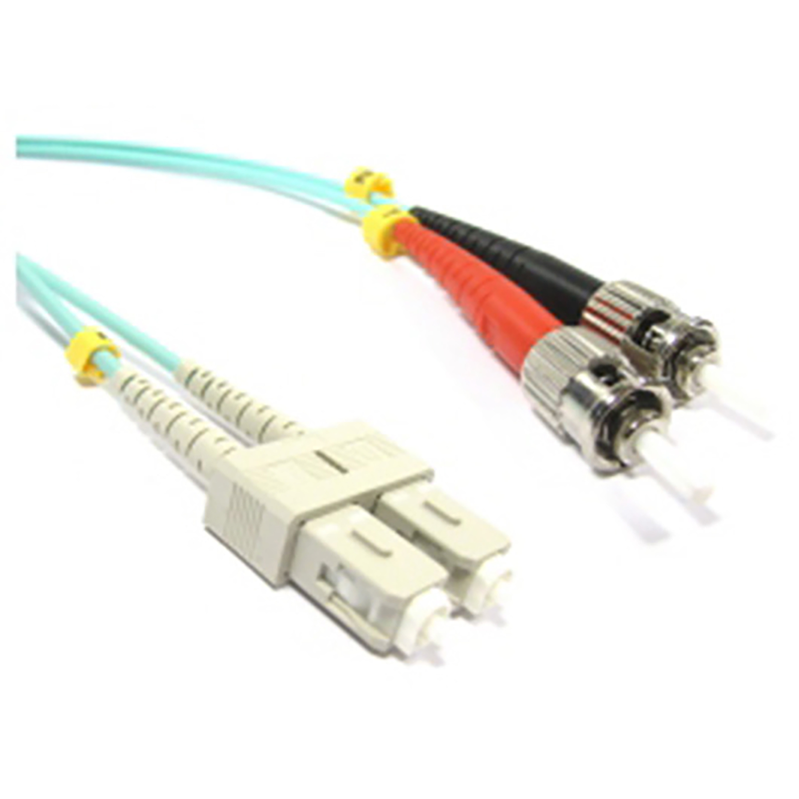 Cable OM3 de fibra óptica ST a SC multimodo duplex 50/125 de 50cm ...