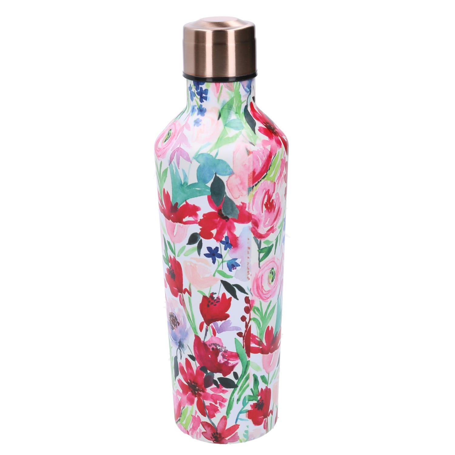 Termo acero flores rosas redondas cm7x6,5h25,5 | Leroy Merlin