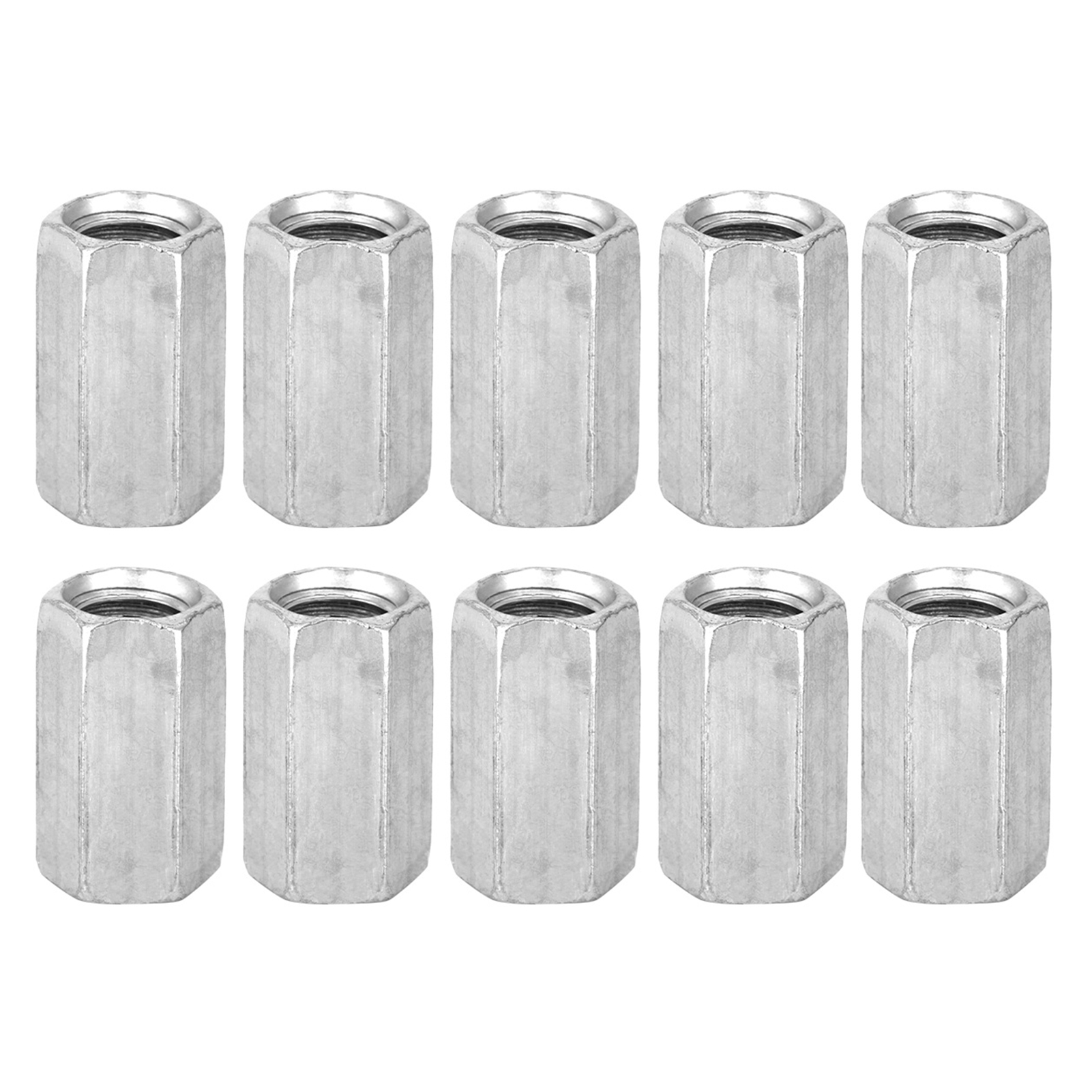 10 piezas M8 Tuerca de varilla larga Tuerca hexagonal Tuerca de ...