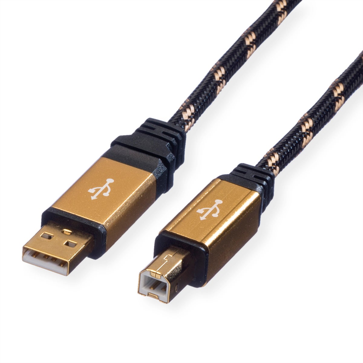 ROLINE Câble USB 2.0 GOLD, type A-B, retail blister, 1,8 m | Leroy Merlin