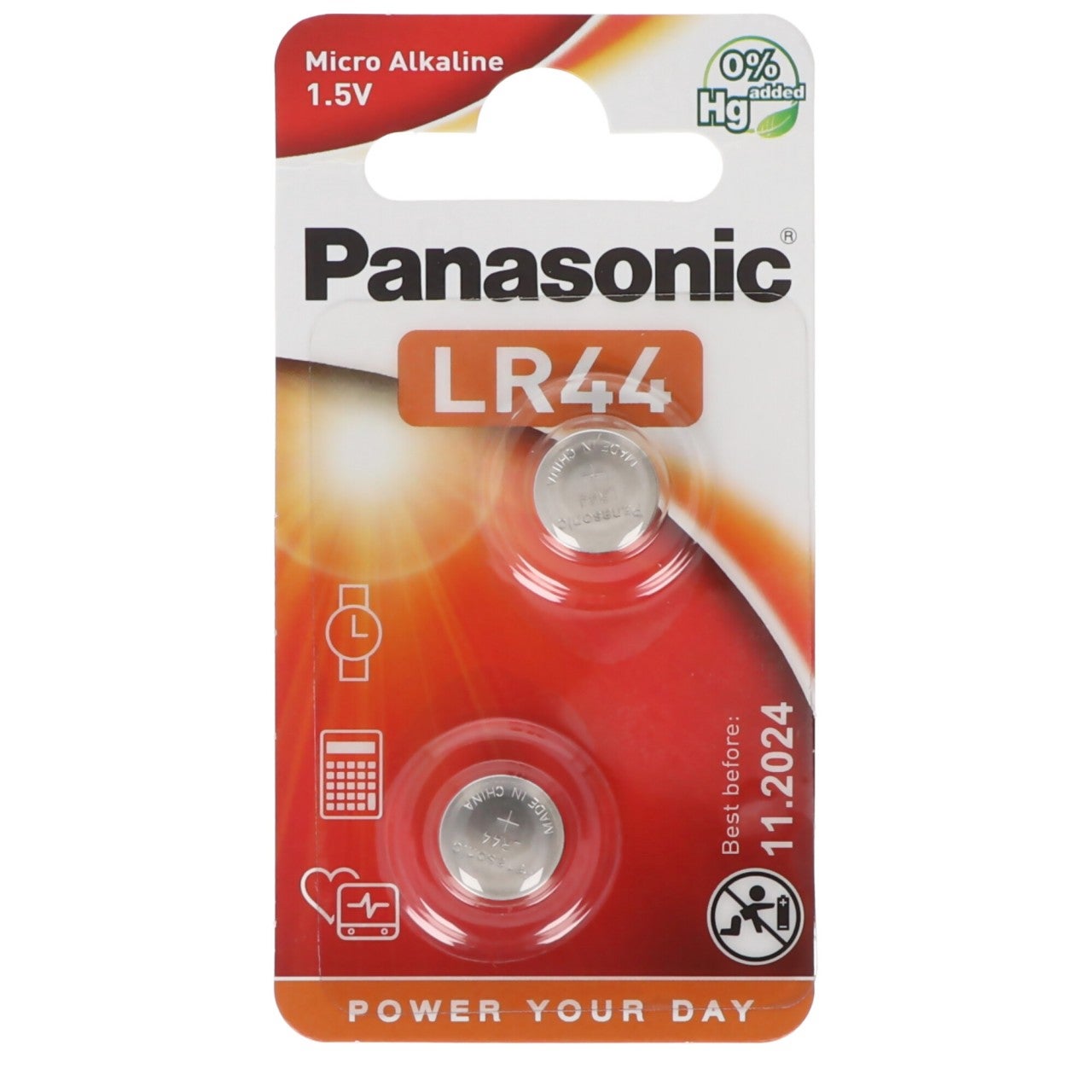 Panasonic LR-44EL Batteria monouso Alcalino (1x2 LR 44 - LR-44EL, Single-use battery, - Alkaline ...