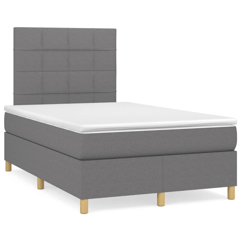 Maison Exclusive - Sommier à lattes de lit matelas LED gris foncé ...