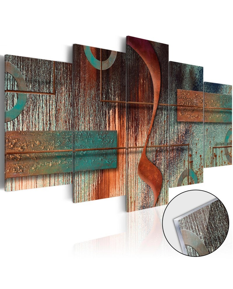 Tableau sur verre acrylique - Abstract Melody [Glass] 100x50 | Leroy Merlin