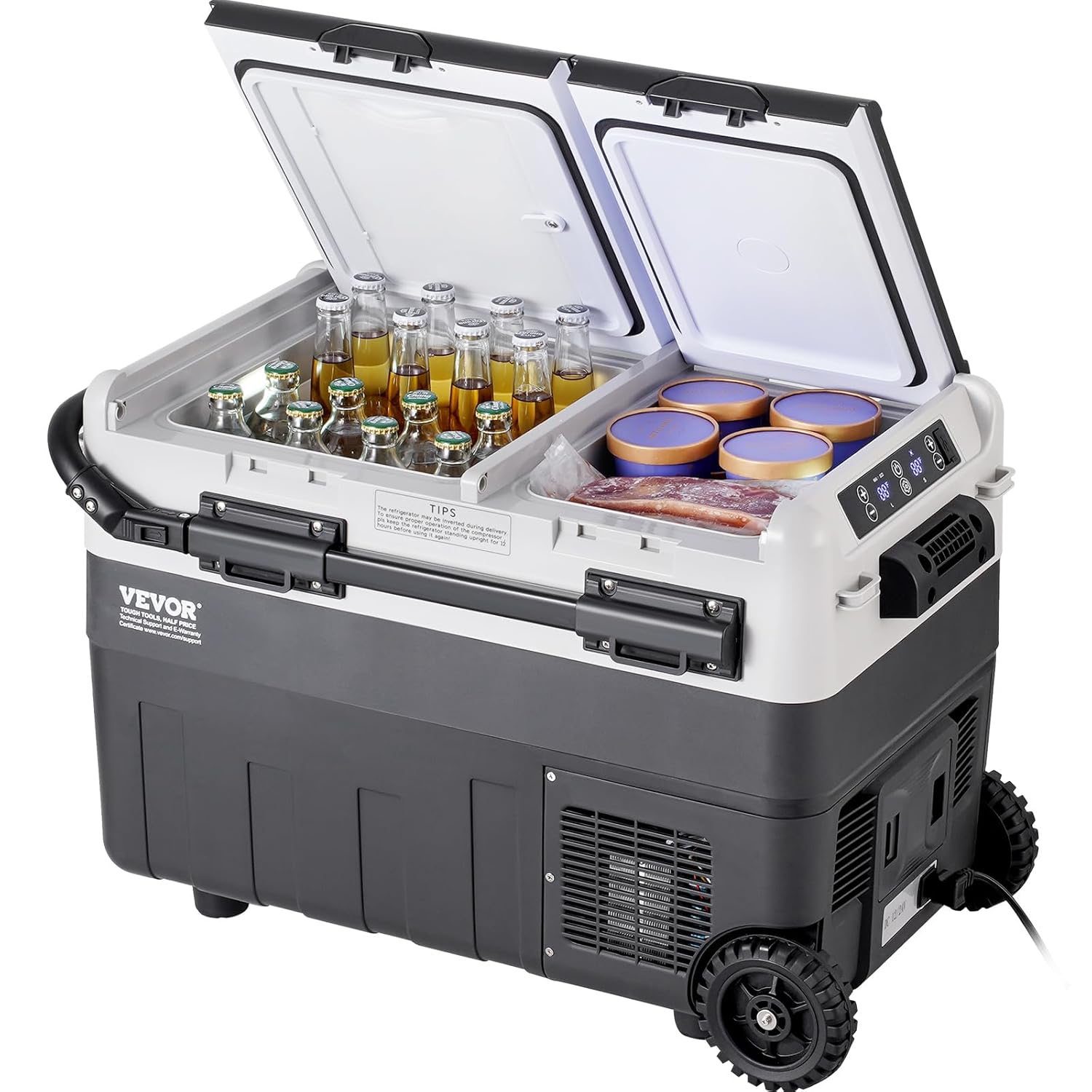 Réfrigérateur Portable à Compression 50 L, Glacière de Voiture 12 V ...