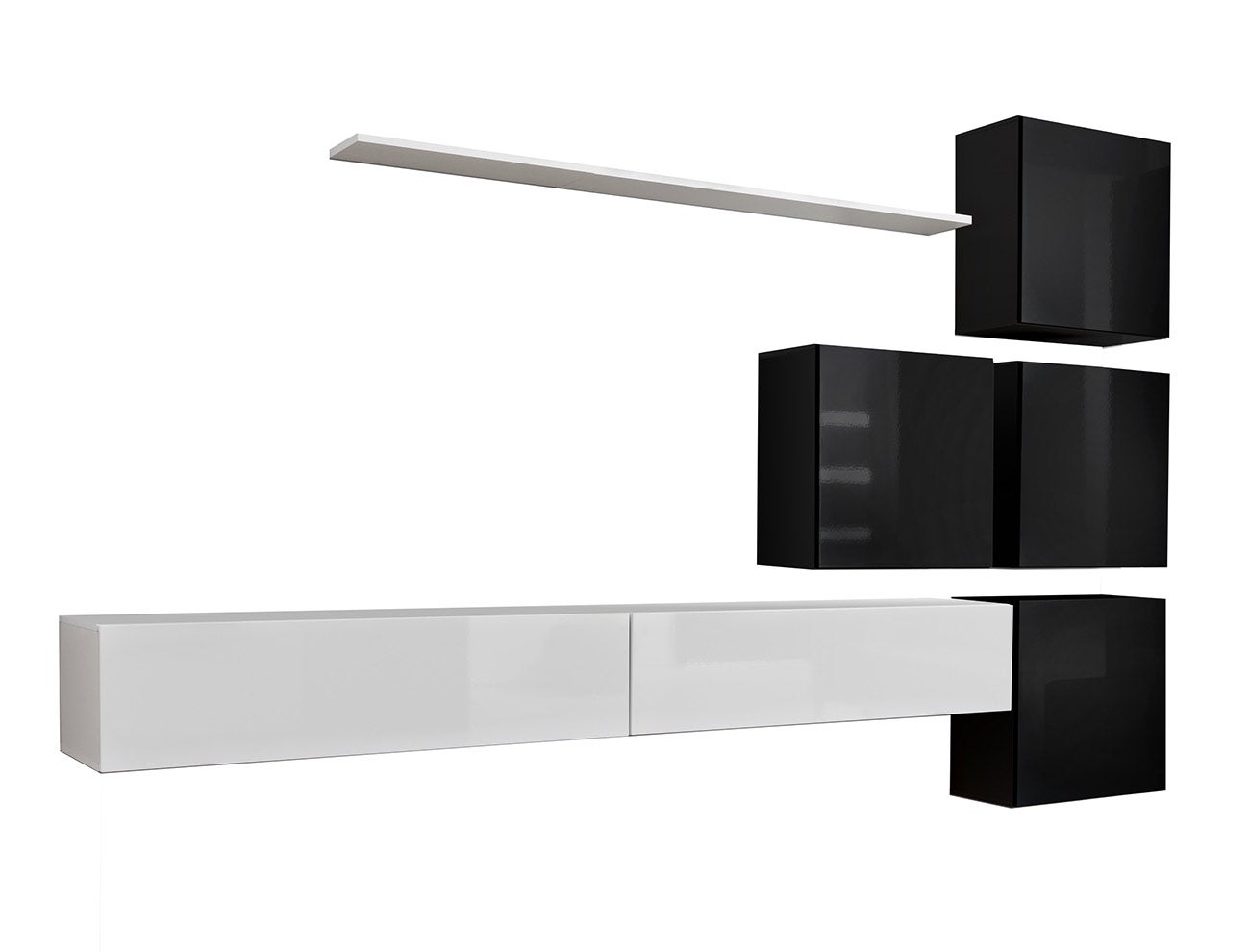 Ensemble de Meubles TV | Mur de Rangement | Meuble salon | Suspendu ...