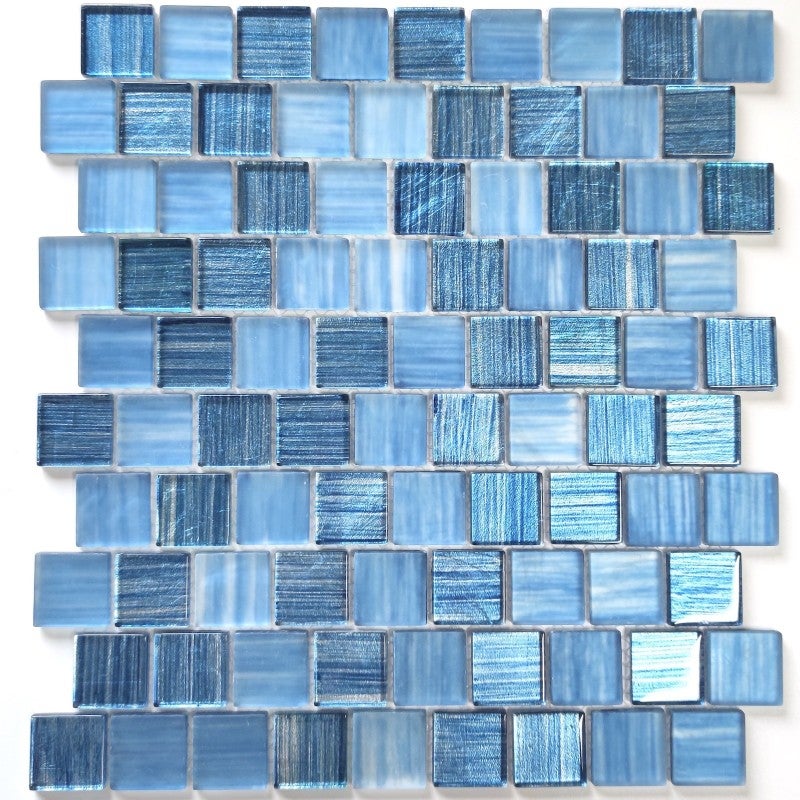 Mosaique pas cher en verre pour mur et sol Drio Bleu | Leroy Merlin