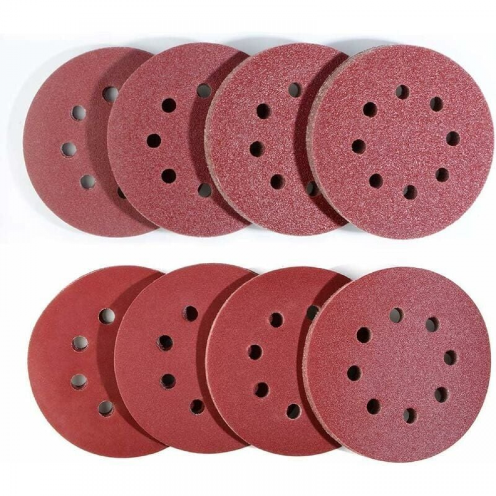 80 Pièce Disques de Ponçage à fixation en Ponceuse excentrique, (Ø125mm ...
