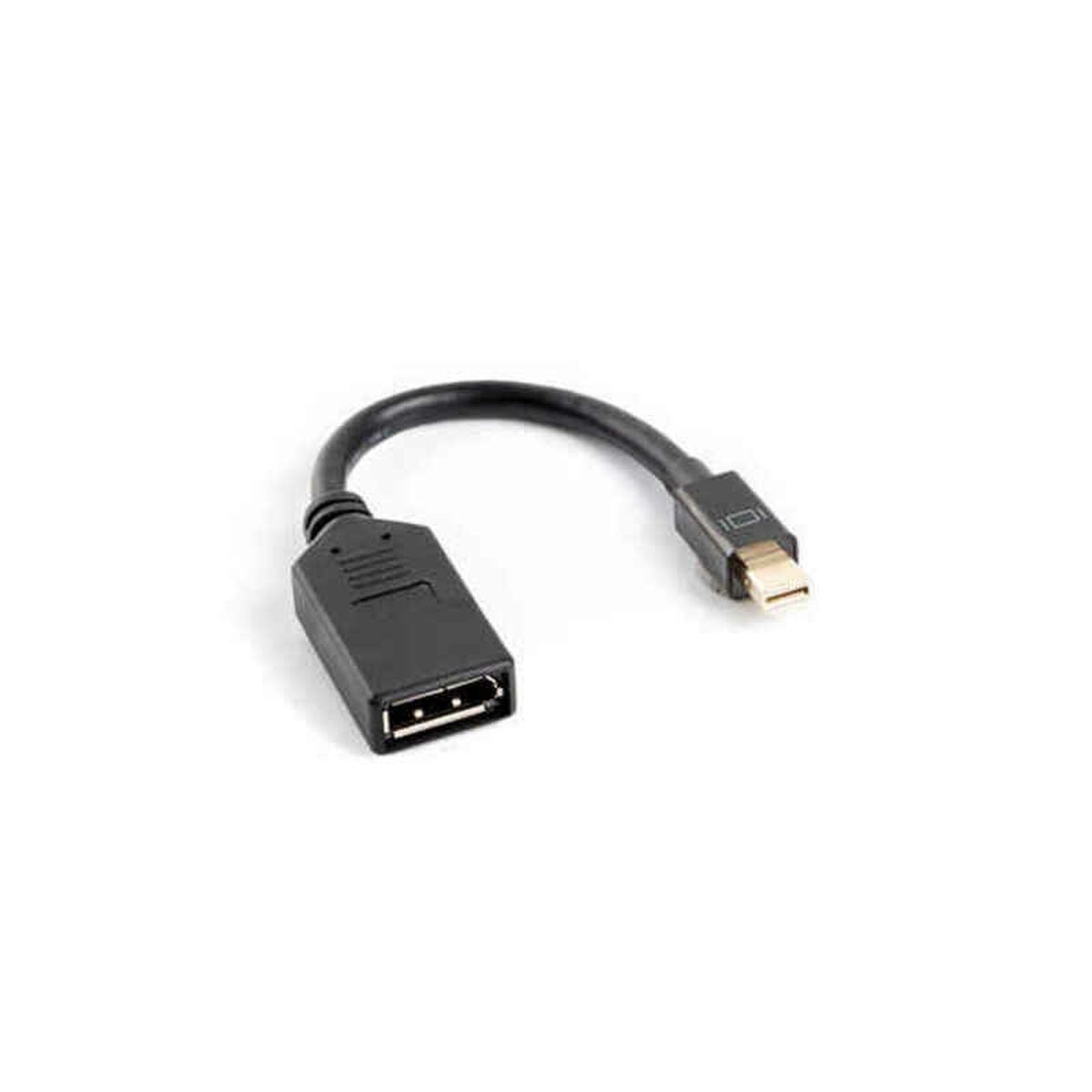 Câble Mini DisplayPort vers DisplayPort Lanberg AD-0003-BK Noir 10 cm ...