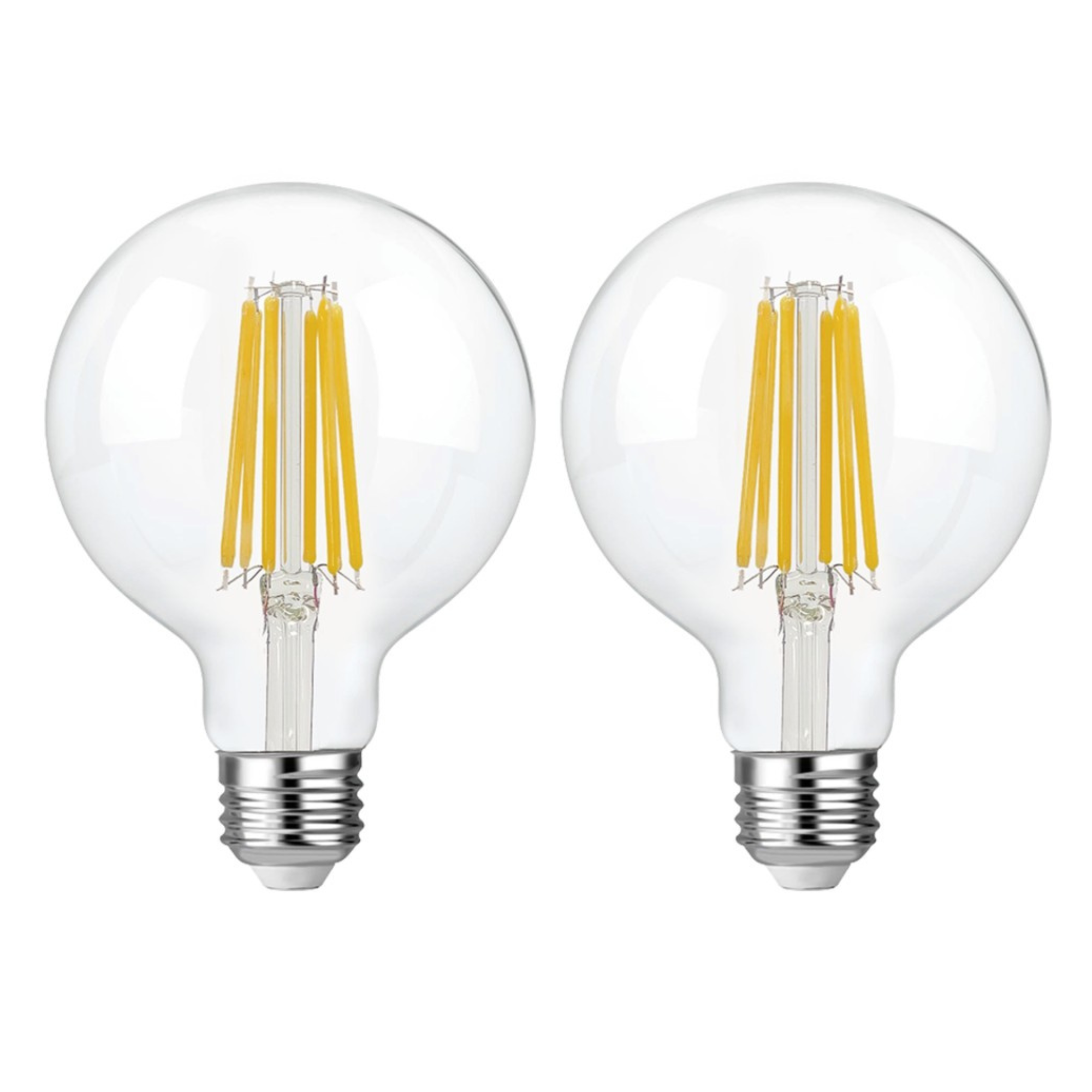 Jandei Pack x2 Bulb Ampoule Led Globe G125 E27 avec Filament de 7W ...