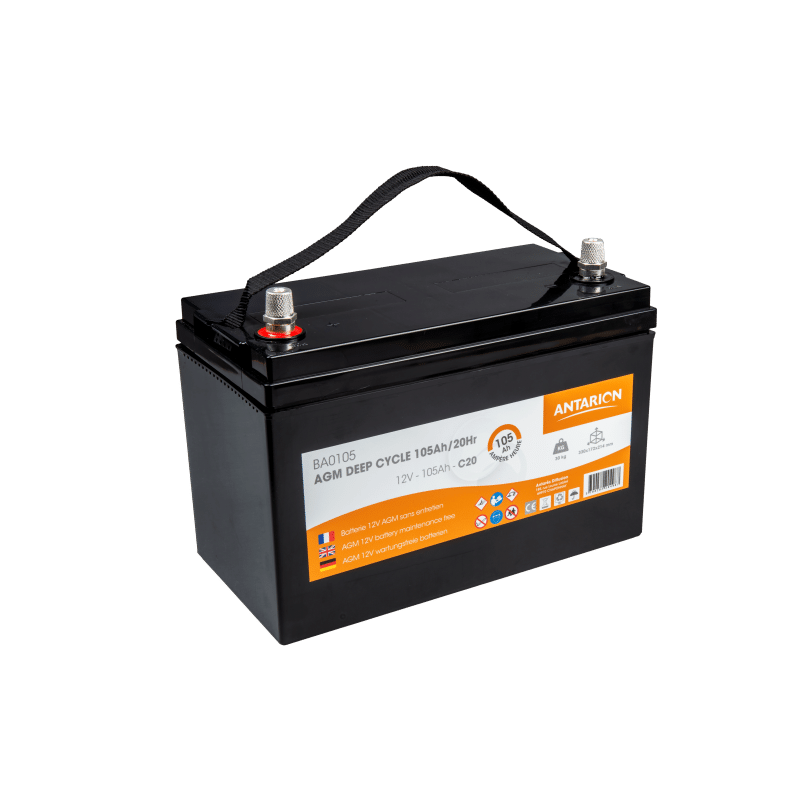Batterie AGM 105Ah Antarion | Leroy Merlin