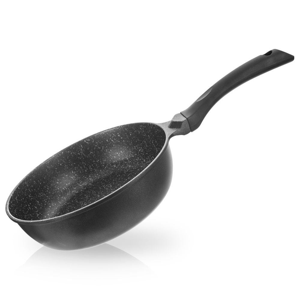 Poêle Granit Profonde Haute Grande 24 Cm Antiadhesive Induction | Leroy ...